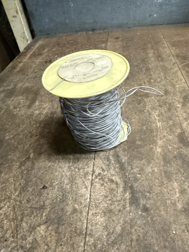 New NOS Western Electric 46A544 Telephone Tinned Wire Cable Cord Spool ...