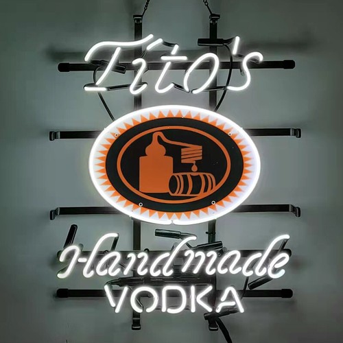 Tito's Handmde Vodka Beer Neon Light Sign Beer Bar Pub Wall Decor Gift ...