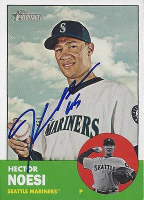 Hector Noesi Seattle Mariners 2012 Topps Heritage Signed Card | eBay