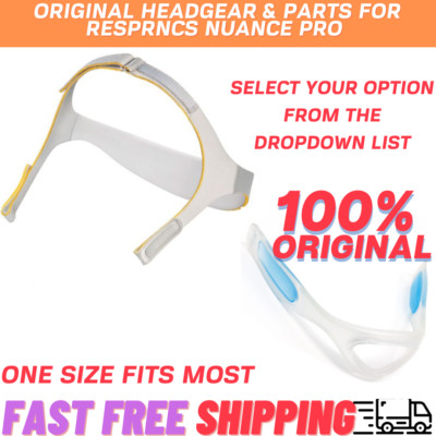 Original PR Resprncs Headgear & Accessory for Nuance Pro Nasal CPAP ...