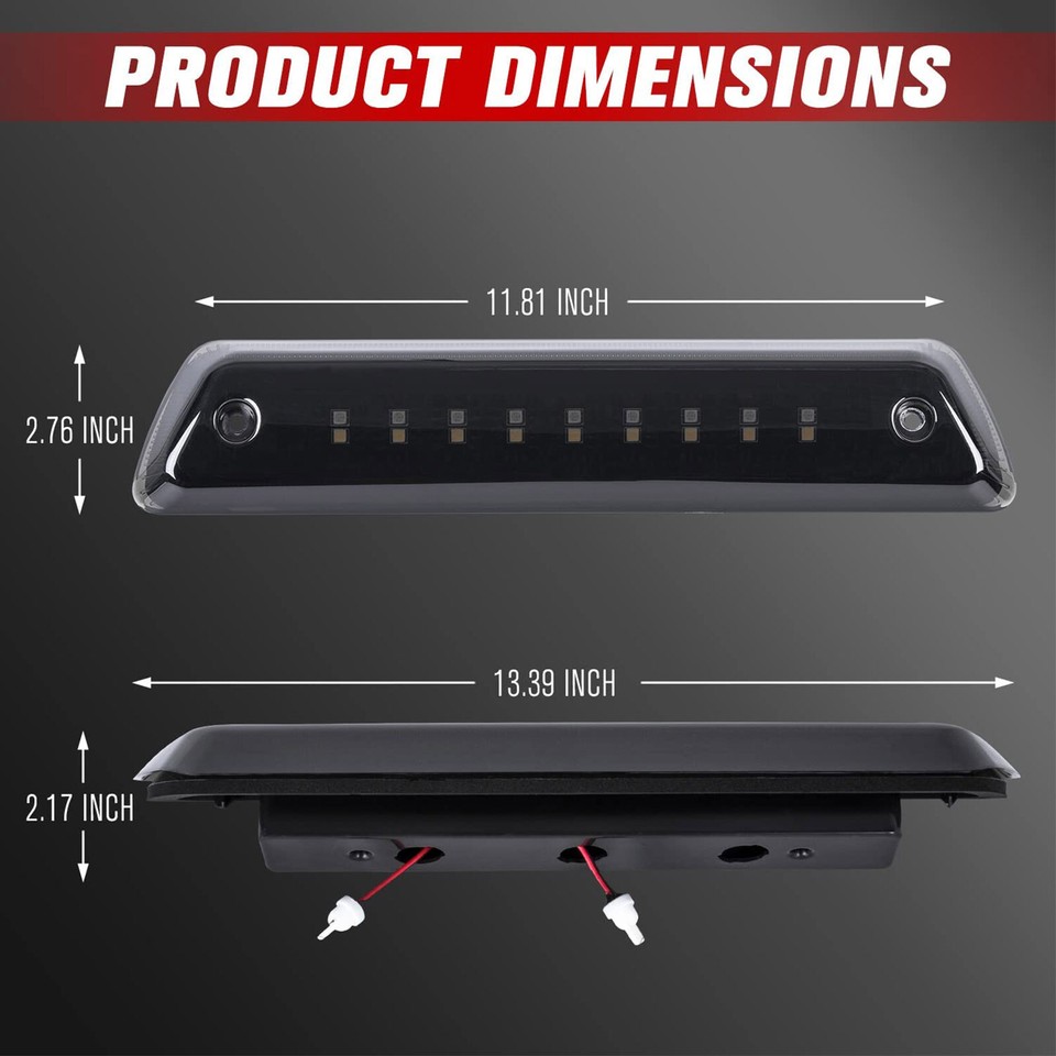 Cab Roof Top Center Brake Third Reverse Cargo 3RD Light For 2009-2014 ...