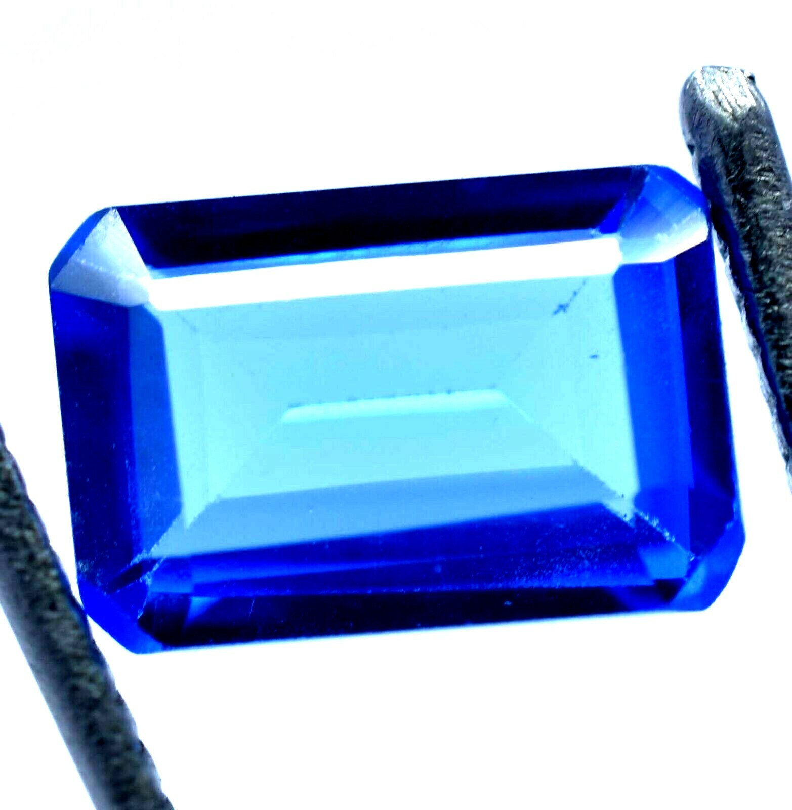 Behandelt London Blauer Topas 2.50 Karat Zertifiziert Smaragd Schliff ...