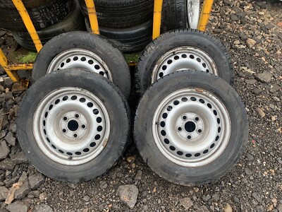 Genuine Set 4 Volkswagen VW Transporter T5 T6 steel wheels tyres 205 65 ...