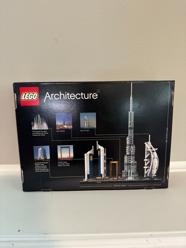 LEGO 21052 Architecture Dubai Skyline Building Set Retired New Sealed ...