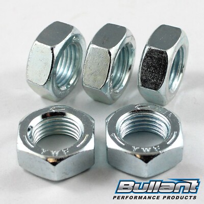 1/2" UNF STEEL LEFT HAND THREAD JAM NUT 5 PACK, LH Thin Nuts Off Road ...