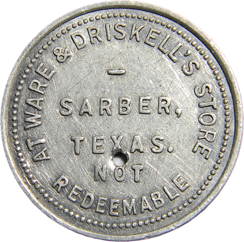 Sarber, Texas WARE AND DRISKELL 25¢ Lumber Token (03087) | eBay