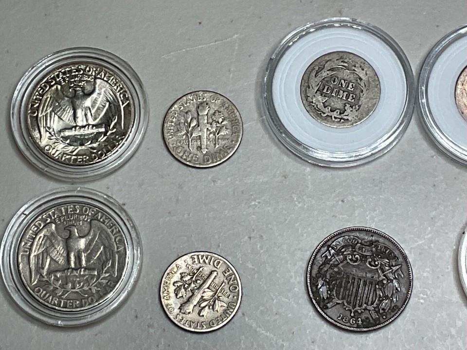 Old vintage Coin Sale/Mixed coin Lot/ SILVER/RARE COINS, very gradable ...
