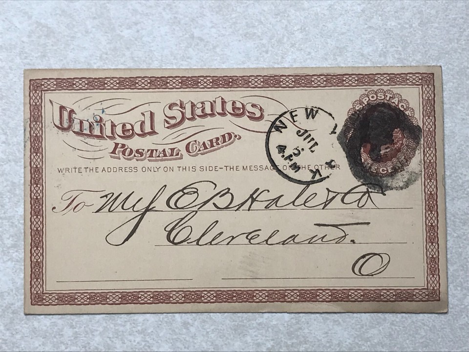 A646 Postcard Postal Card Bank of North America New York NY 1875 | eBay