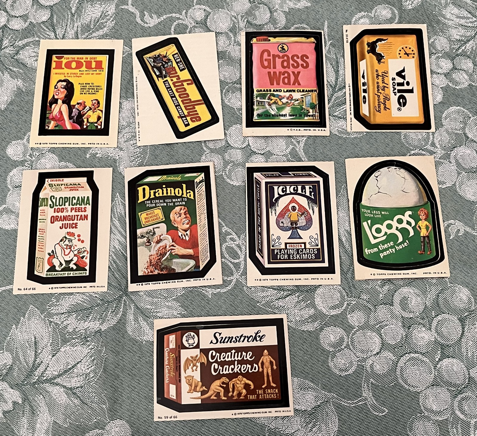 Vintage 1970's Topps Wacky Packages Cards/Stickers Lot of 33 Great ...