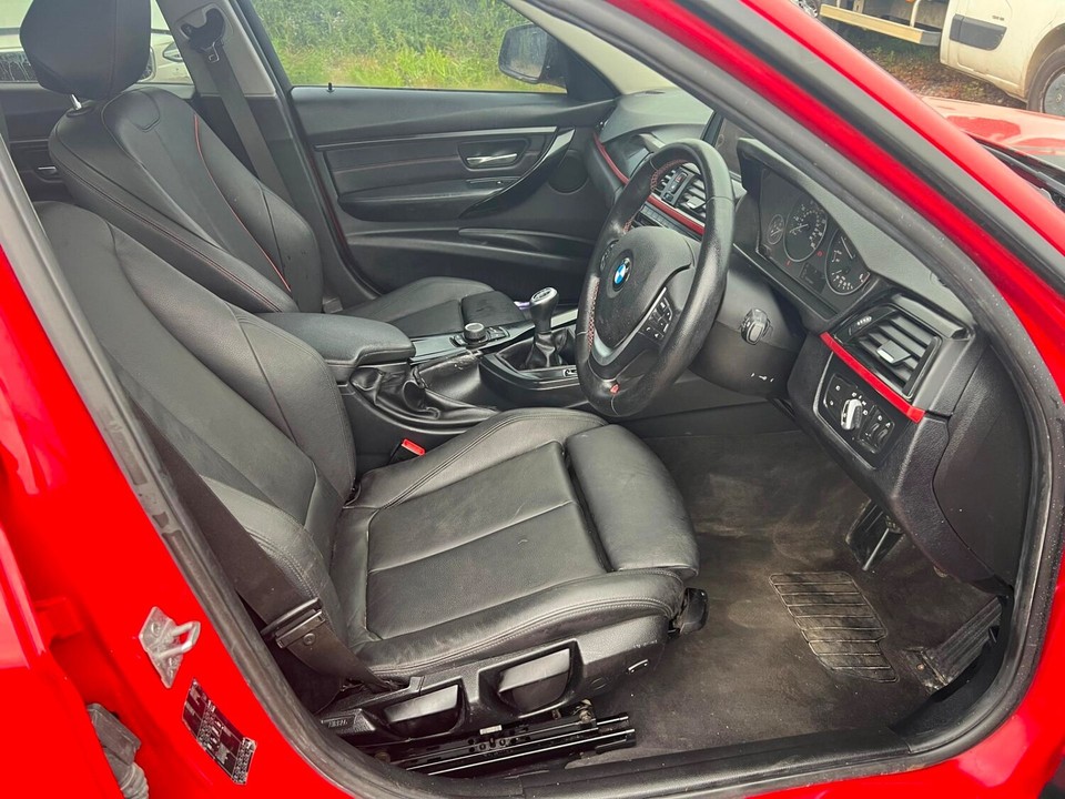 2012 BMW 32OD SPORT RED SALVAGE DAMAGED REPAIR CAT S DIESEL SALOON ...