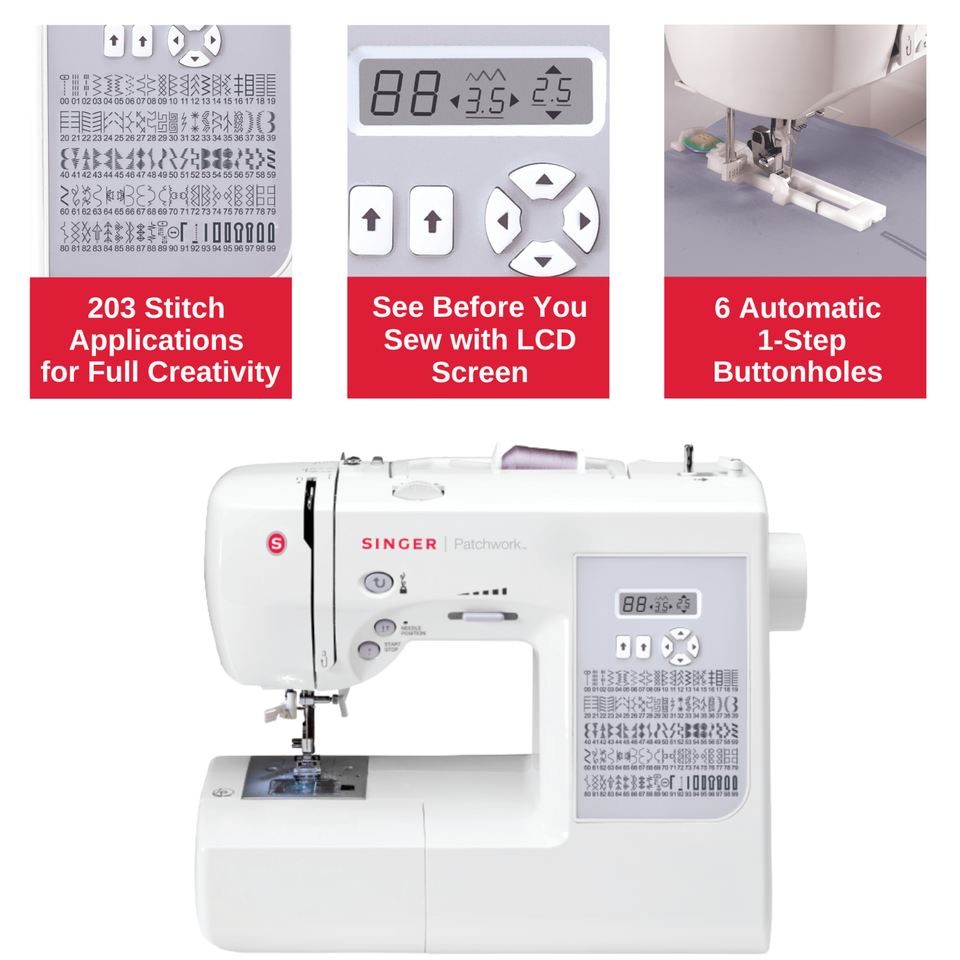 Singer Patchwork 7285Q Electronic Sewing and Quilting Machine ...