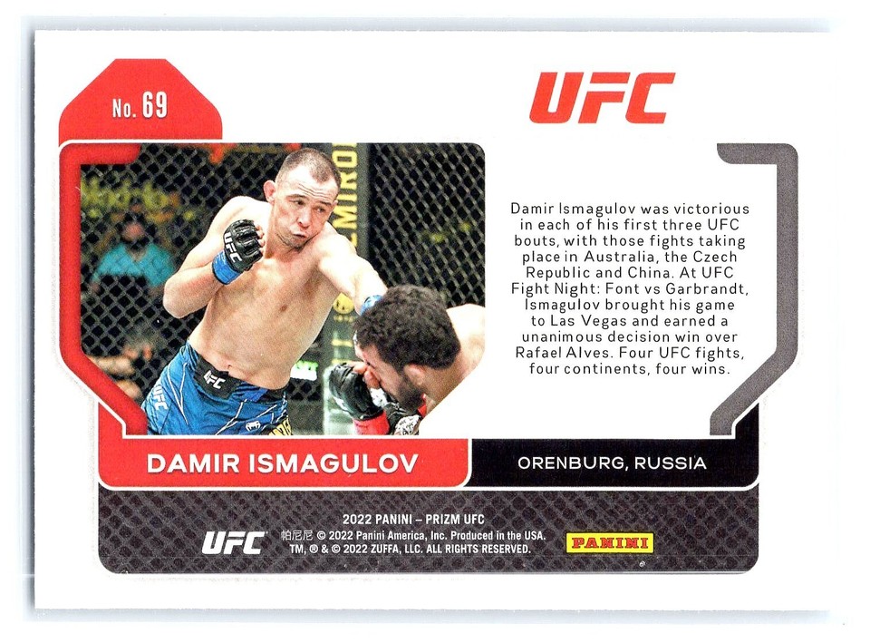 2022 Panini Prizm UFC #69 Damir Ismagulov | eBay