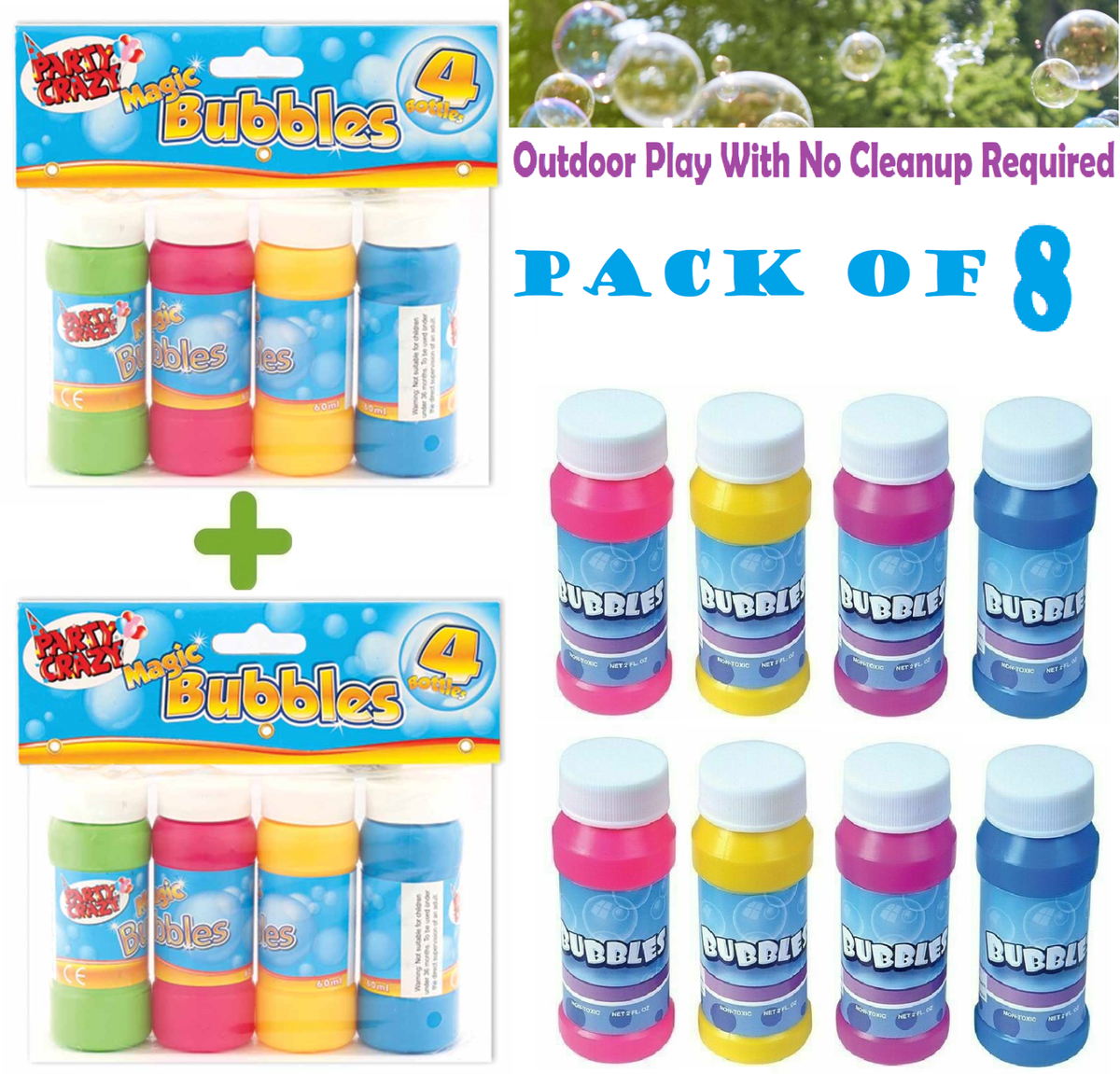 Blowing Bubble Containers