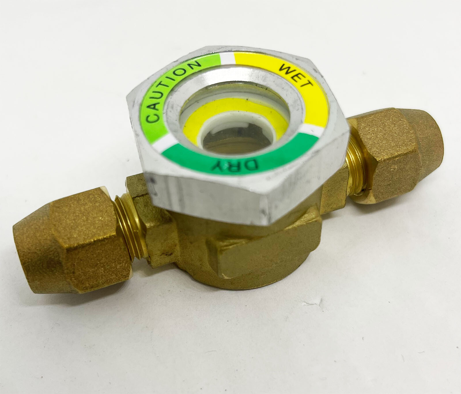 HVAC COPPER LINE SET PIPE FLARING JOINT CONNECTOR W/ SIGHT GLASS 1/4 1/ ...