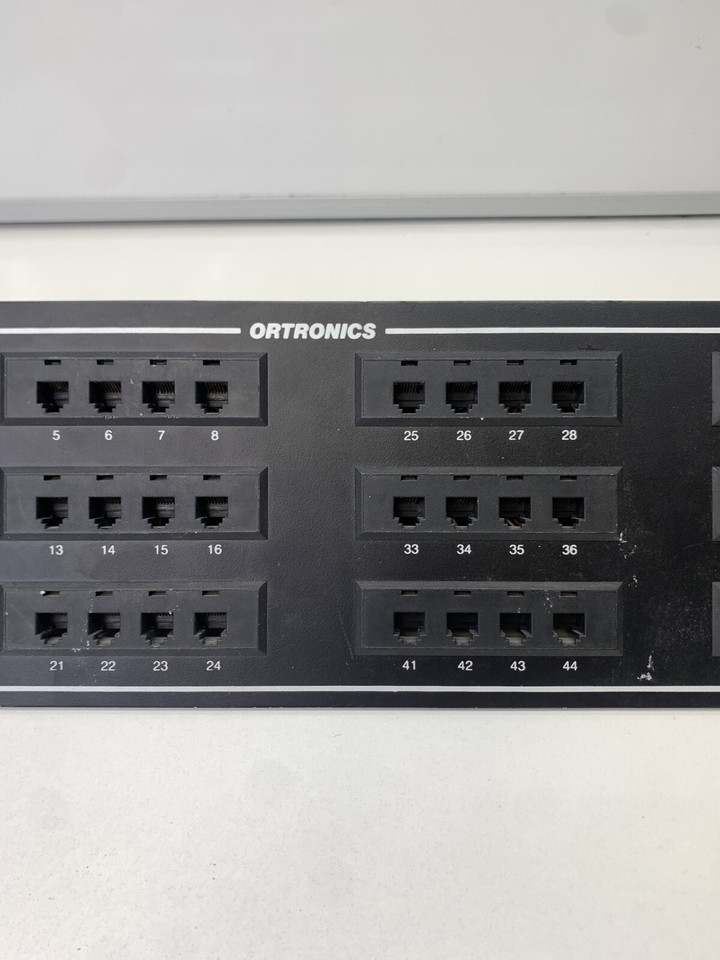 Ortronics OR-009004911 48 Port Tele Patch Panel Rack Mount Telephone ...