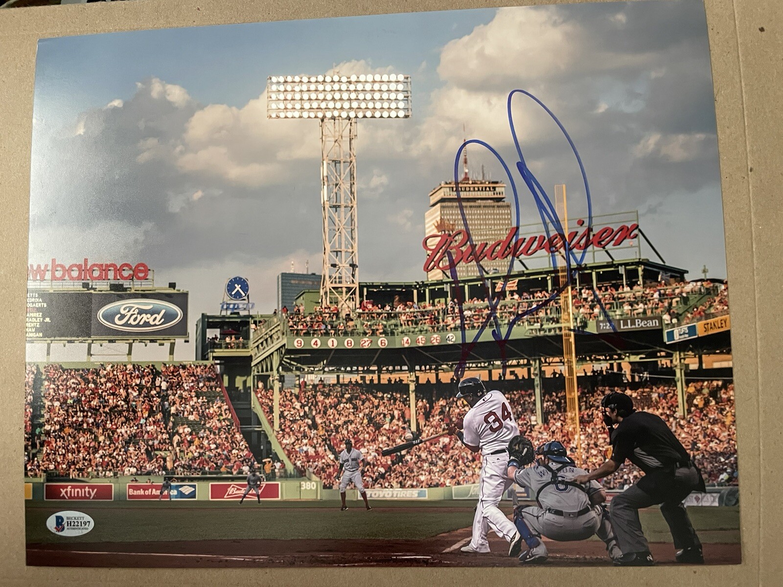David Ortiz signed 11x14 Photo Beckett Certified Red Sox Autograph BAS ...