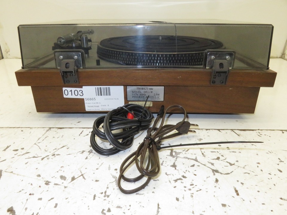 Project One DR-IV - No Headshell/Cartridge | eBay