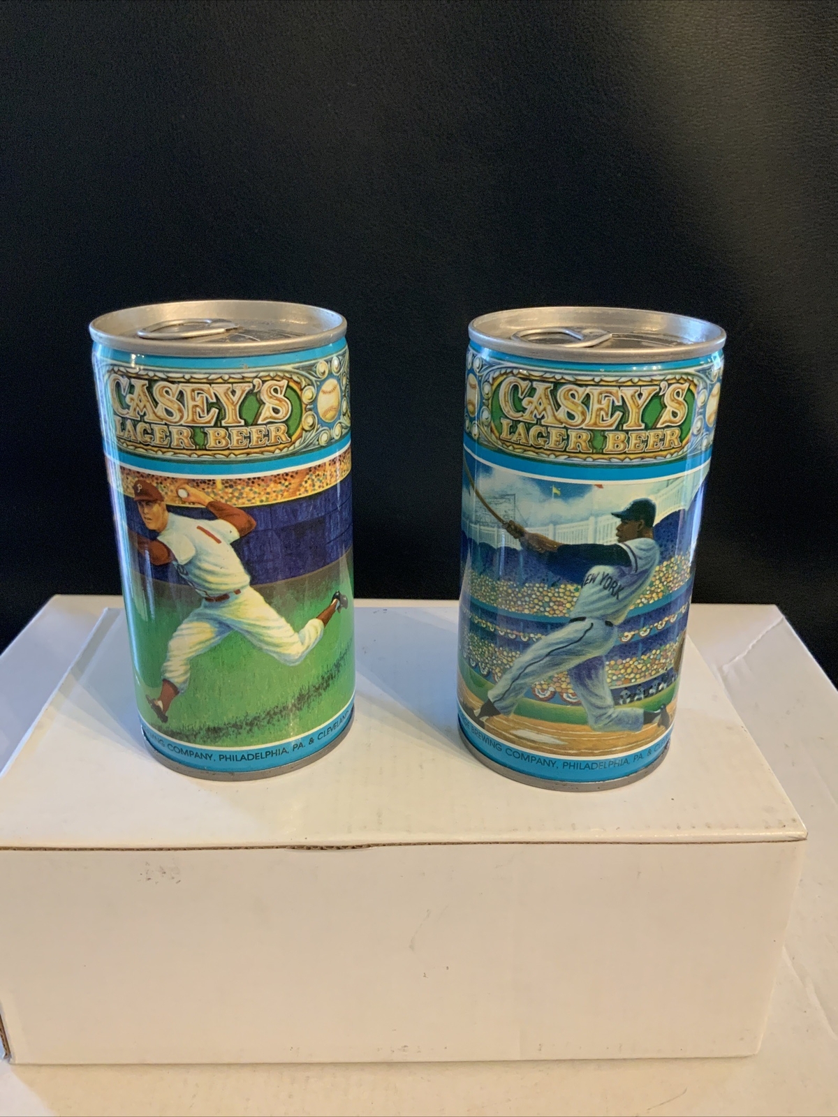 Lot of 2 Casey’s Lager Beer Cans Richie Auburn Monte Irvin MLB #300 | eBay