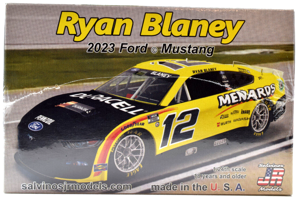 Salvino JR Models "Menards" Ryan Blaney 2023 Ford Mustang Nascar 1/24 ...