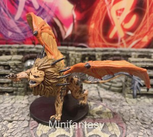 Manticore D&D Miniature Dungeons Dragons Mini Pathfinder Lion ...