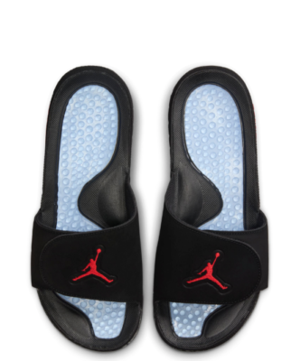 Jordan Hydro 5 Retro Slide Black Silver 555501-061 | eBay