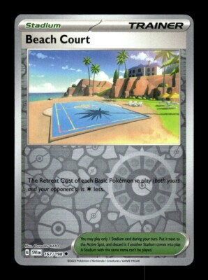 Pokemon Scarlet & Violet Beach Court 167/198 Reverse Holo | eBay