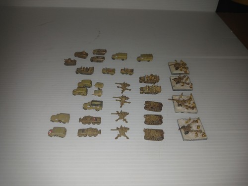 Lot of Roughly 25+ Painted GHQ (and Others) 1/285 Micro Armor Vehicles ...