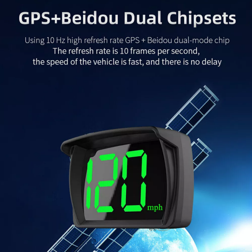 GPS Digital Speedometer Car Truck Motorcycle Head Up Display Odometer HUD MPH | eBay
