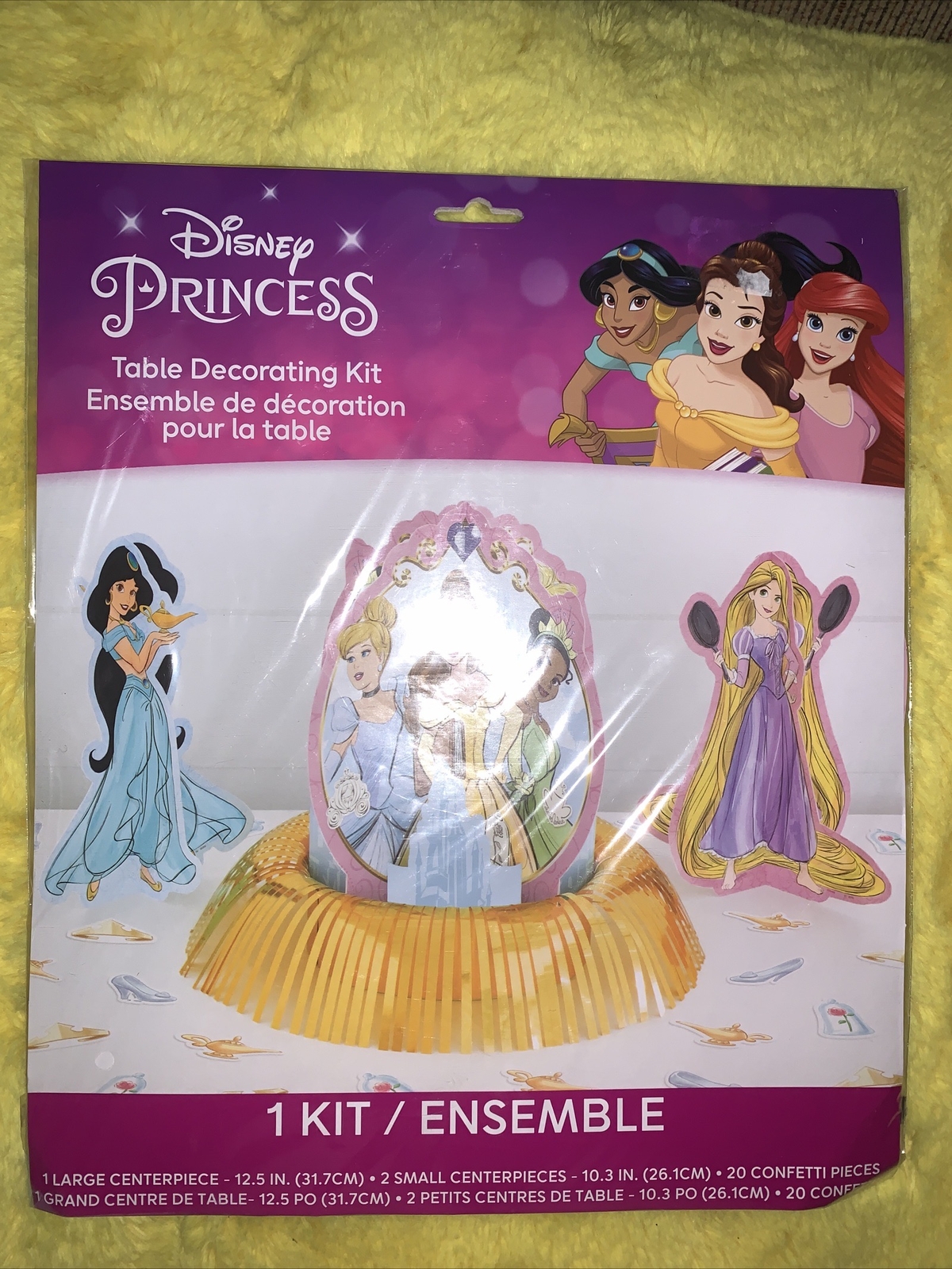 Disney Princess Table Decorating Kit Birthday Party Decoration 3pcs ...