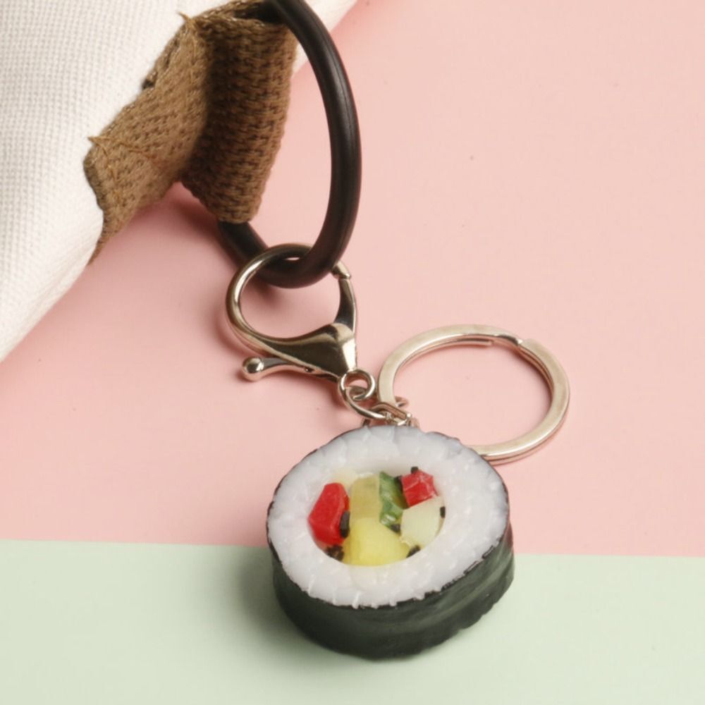 Car Keychains Simulation Food Key Chain Vegetable PVC Keychain Student ...