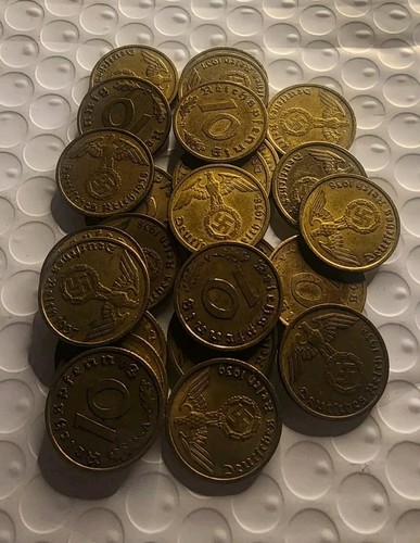 (🔴Sale1 Coin) 10 Reichspfenng 1937-39 Germany Nazi Coins 🔴Read The ...