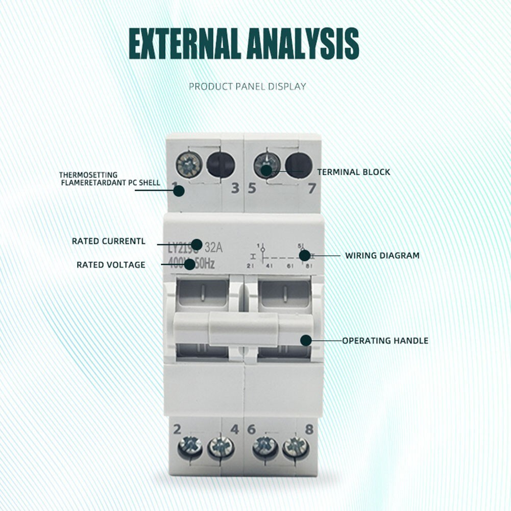 Manual Conversion MTS Dual Power Manual Transfer Isolation 2P 32A | eBay