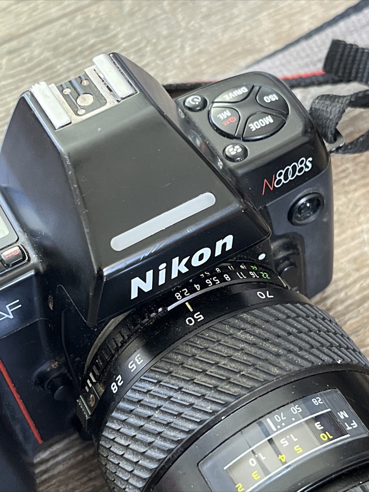 Nikon N8008s 35mm SLR Film Camera w/ Tokina AF 28-70mm 1:2.8 Working ...