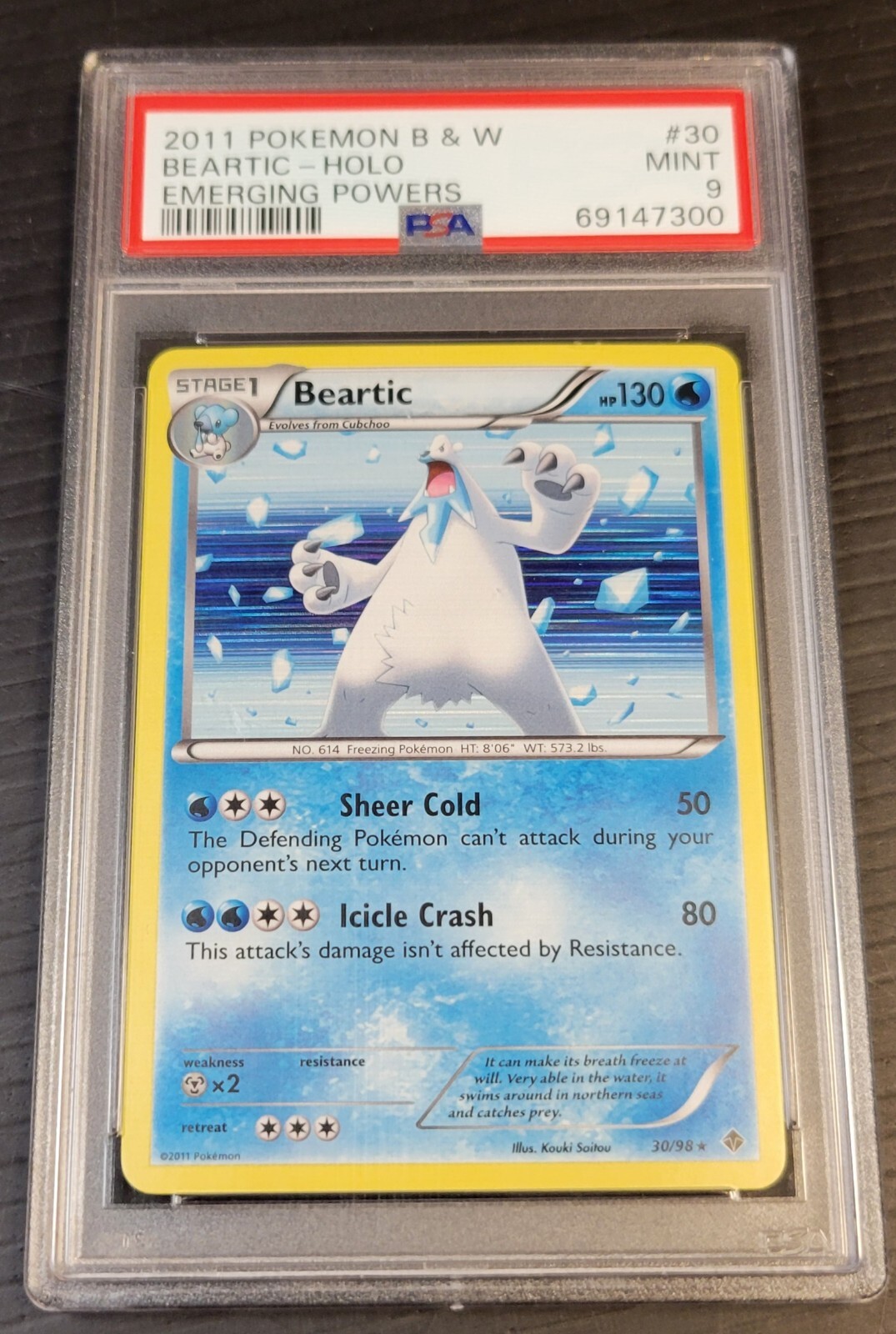 Pokemon Emerging Powers Beartic Holo #30 PSA 9 MINT 2011 | eBay