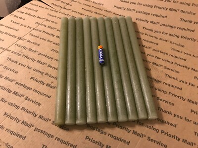 LOT OF 10 RODS 11/16" X 9 3/4" (97") G10 / FR4 PHENOLIC GAROLITE TOUGH ...