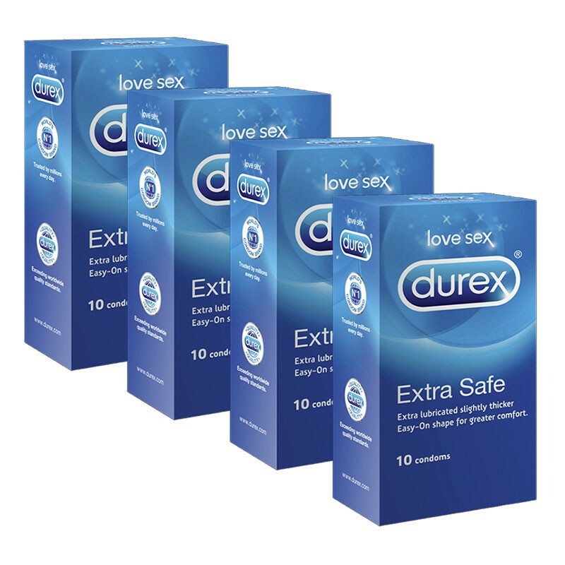 Durex Extra Safe strong thicker extra lubricated condoms - box of 10 pcs | eBay