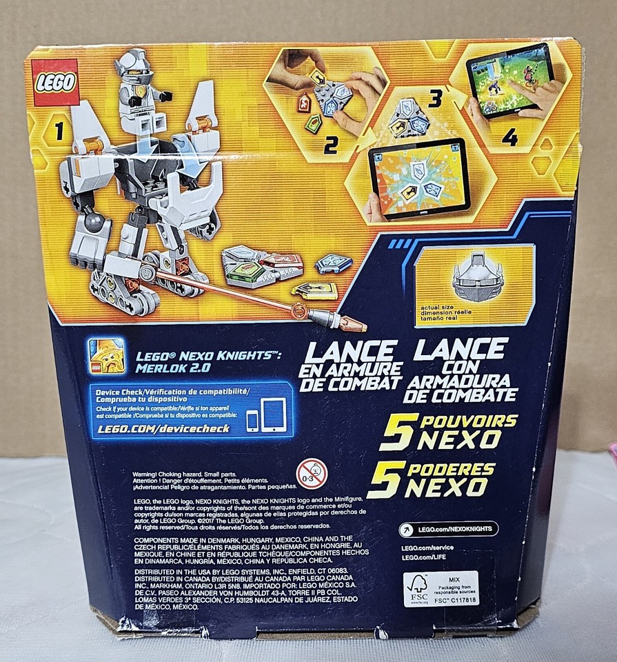 NEW/SEALED Lego #70366 Nexo Knights Battle Suit Lance - 5 Nexo Powers ...