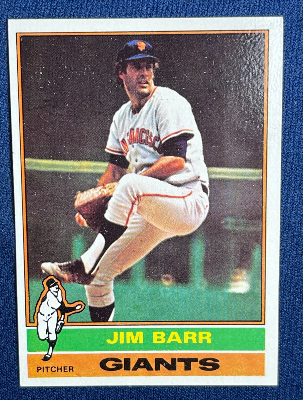 1976 TOPPS #308 JIM BARR (SAN FRANCISCO GIANTS) BASEBALL CARD | eBay