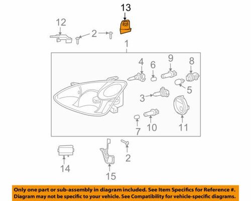 81193-48030 Toyota Retainer, headlamp protector, upper rh 8119348030 ...
