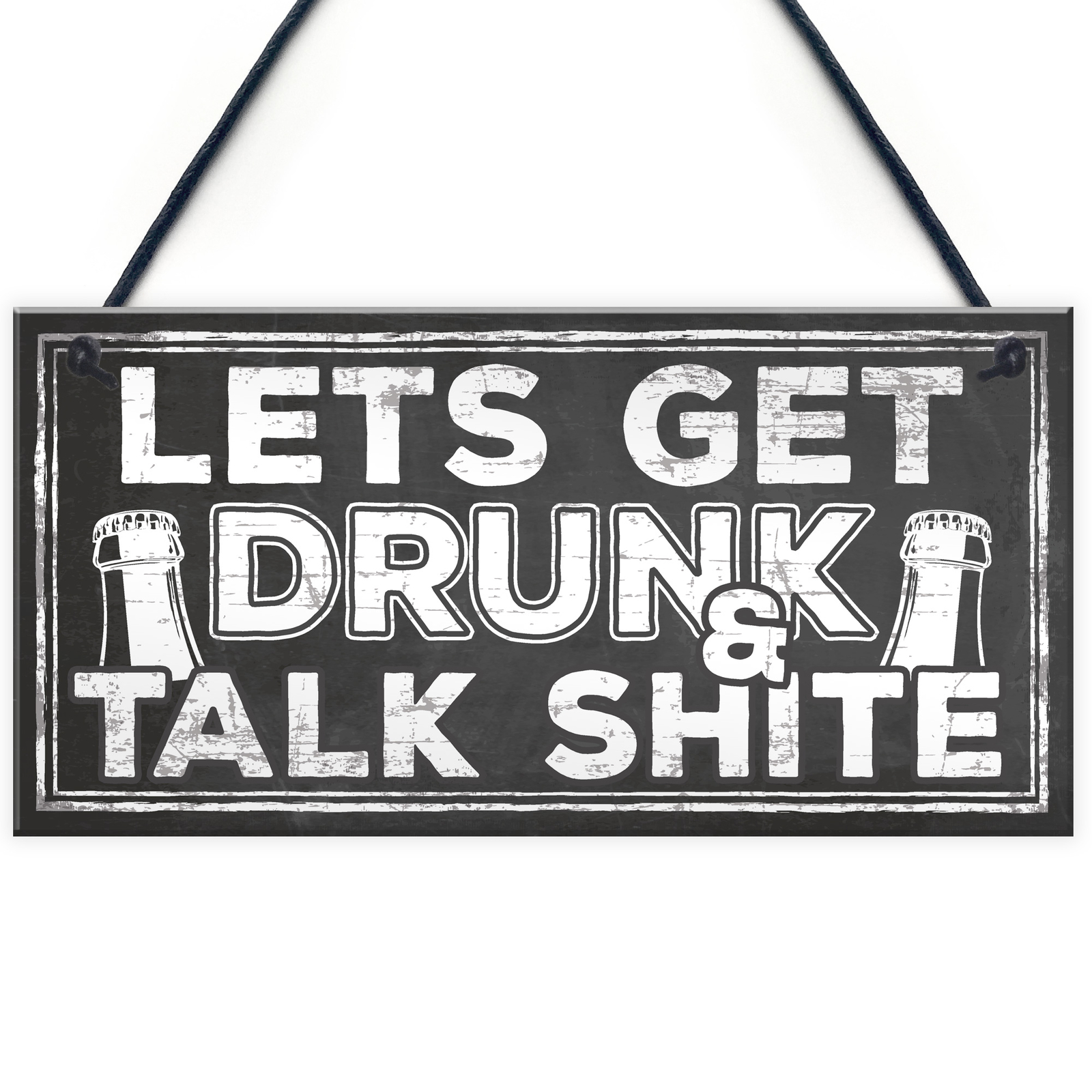 Funny Alcohol Sign Vodka Gin Beer Gifts Man Cave Home Bar Pub Hanging ...