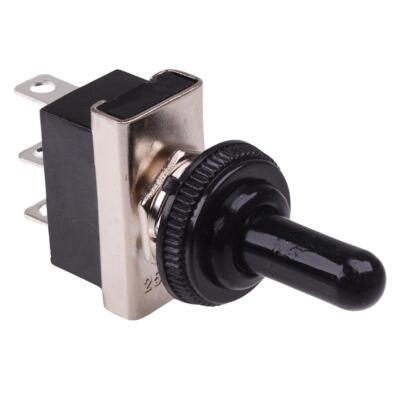 (On)-Off-(On) Momentary Toggle Flick Switch with Waterproof Cover SPDT ...