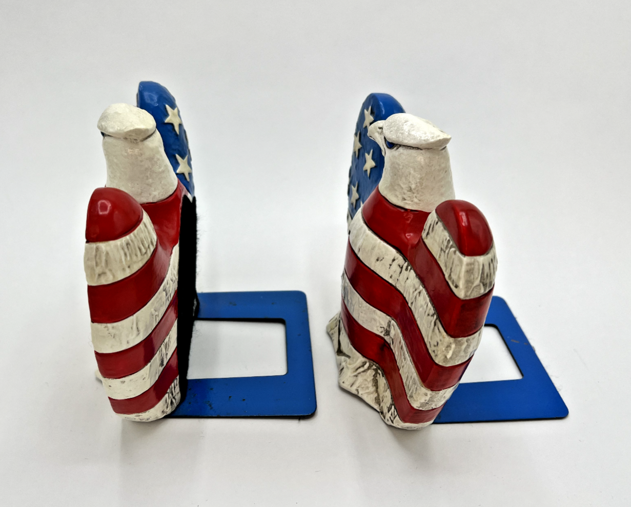 1970s Funky Fitz & Floyd Patriotic Red, White & Blue Composite EAGLE ...