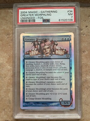 Magic: The Gathering - FOIL Greater Morphling - Unhinged - PSA 7 NM! | eBay