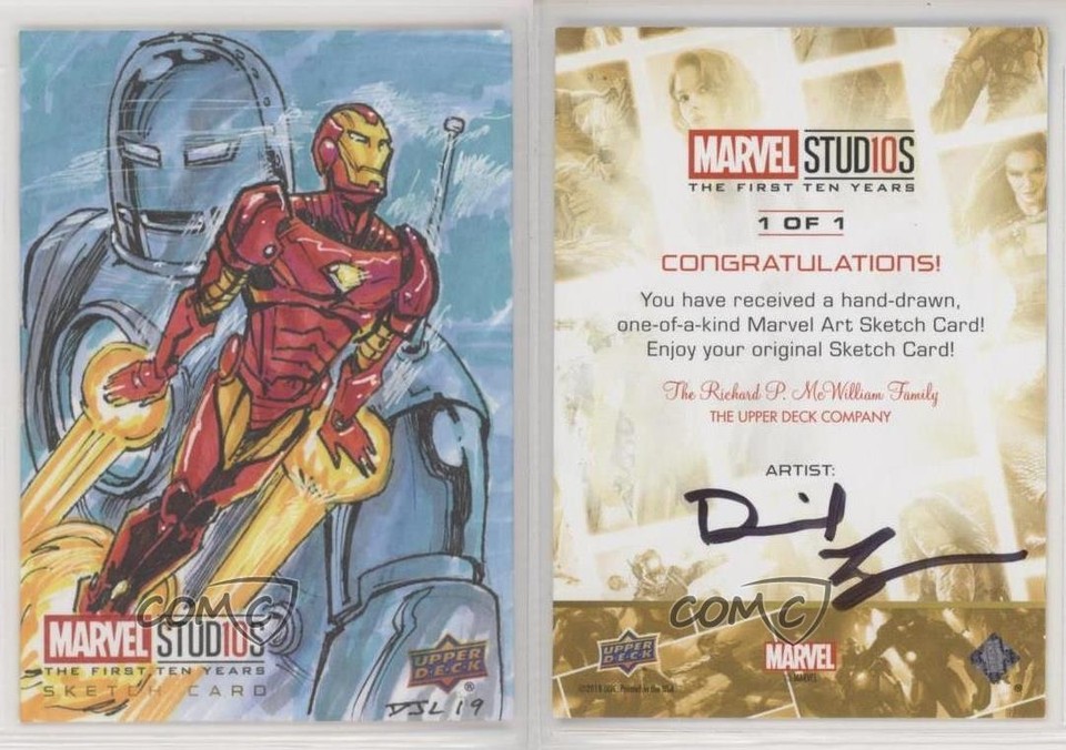 2019 Marvel Studios The First Ten Years 1/1 Daniel Logan Auto Sketch ...