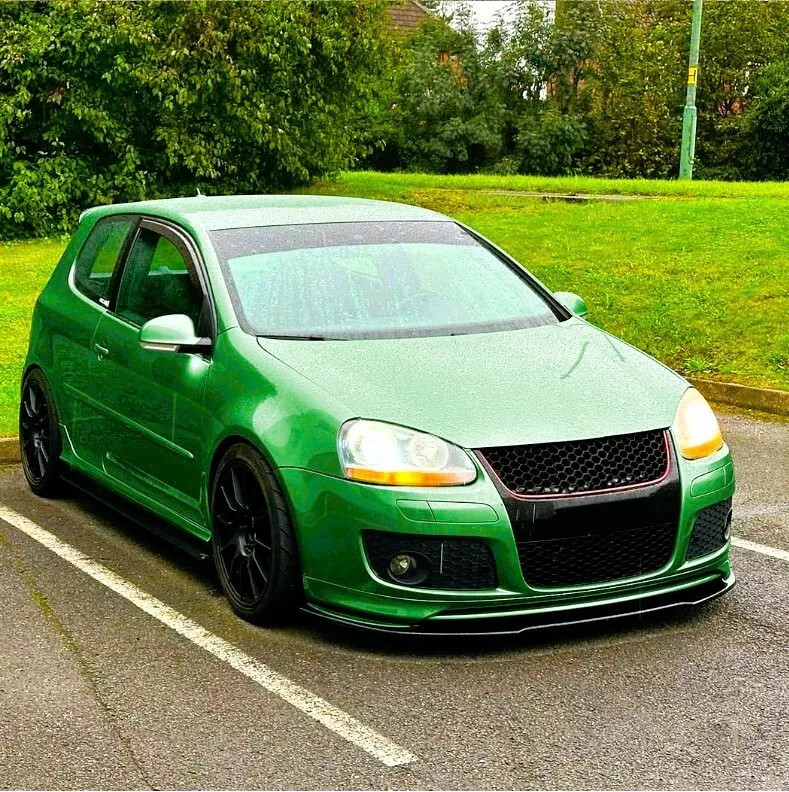 For VW Golf MK5 GTI GT TDI Gloss Black Front Splitter Spoiler Body Kit ...
