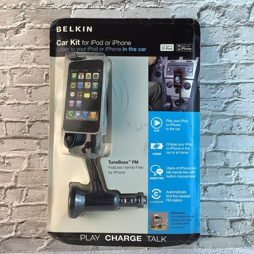BELKIN Car Kit For iPod Or iPhone Play-Charge & Talk*NEW FACTORY SEALED ...