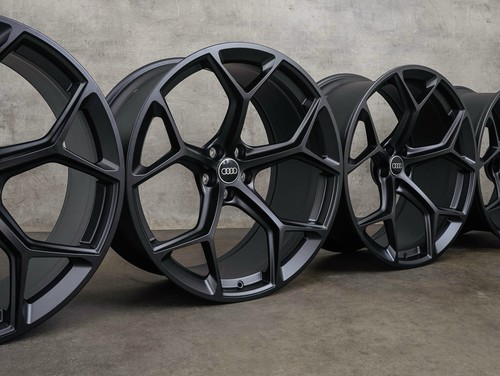 NEW 19x8.5" Audi 5x112 Wheels A4 S4 A6 Q5 Q3 A5 S5 Matte Black Rims ...