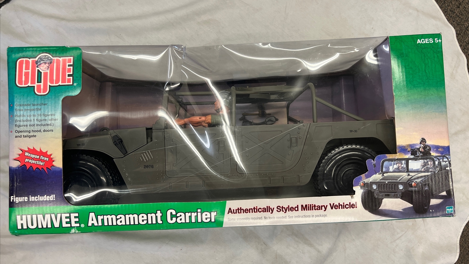 1/6 Humvee armament carrier 12" action figure Hasbro G.I.Joe NOS see ad ...