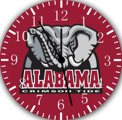 Alabama Crimson Tide Frameless Borderless Wall Clock Nice Gifts or ...