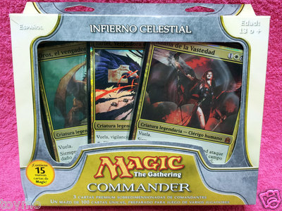 SPANISH Magic MTG 2011 Commander C11 Sealed Heavenly Inferno Deck The ...